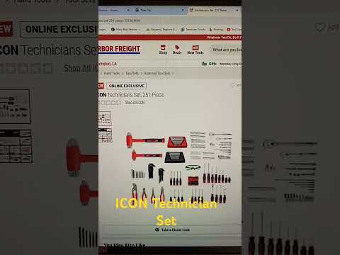 ICON Technician Sets from Harbor Freight-NEW