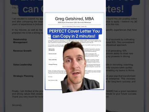 This is an EASY-SCAN cover letter! #coverletter #jobsearch #career