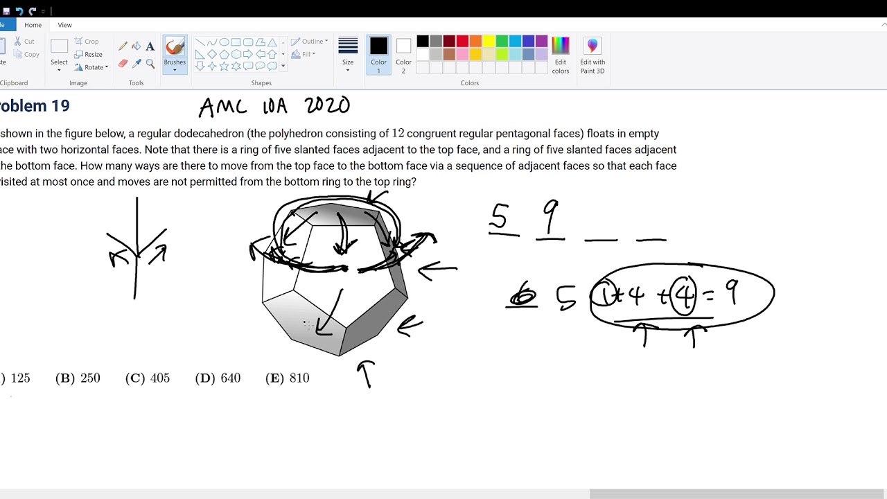 AMC 10A 2020 Problem 19