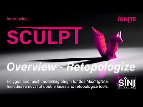 SiNi Software_Sculpt overview of Retopologize Function.