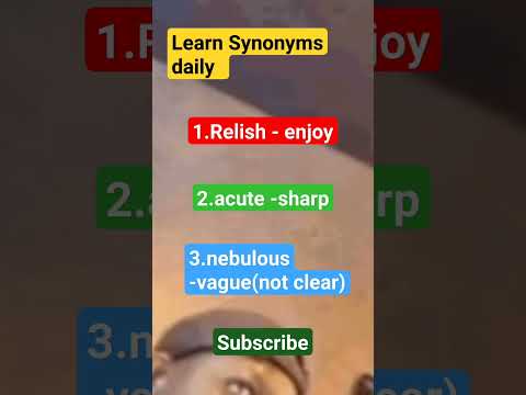 synonyms daily learn with me