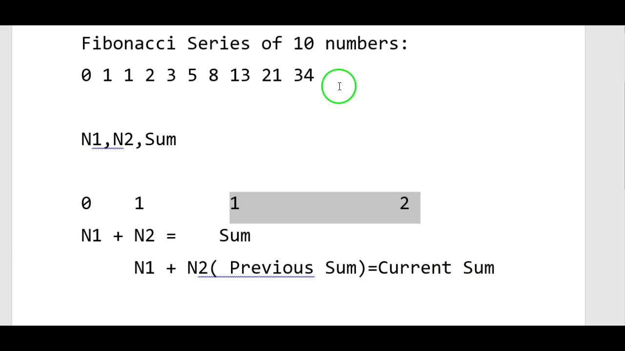 04 Write a java program to print fibonacci series using loops