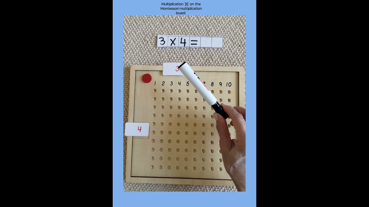 Multiplication #Montessori lesson #shorts