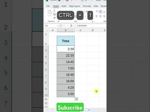 How to convert time into AM / PM format. #excel #exceltutorial #exceltips #exce