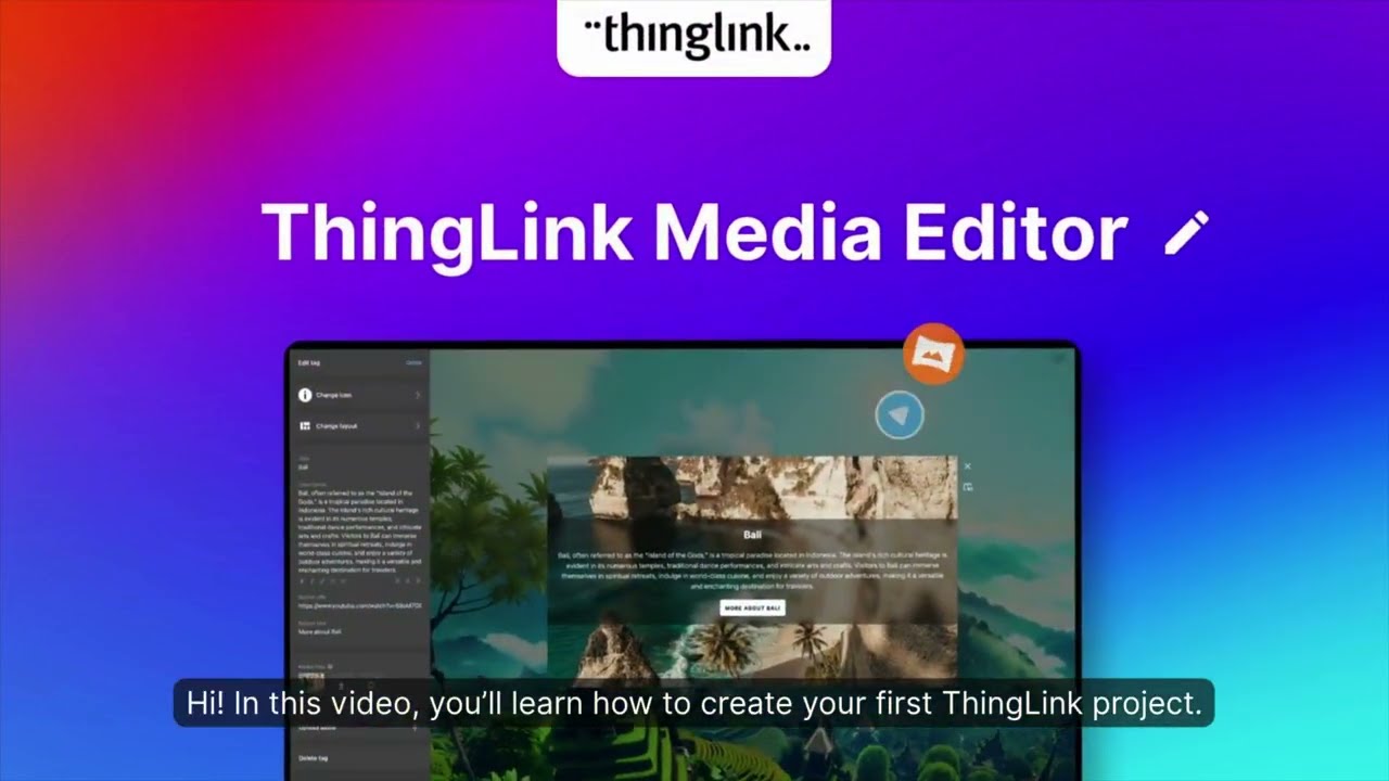 How to Use the ThingLink Multimedia Editor