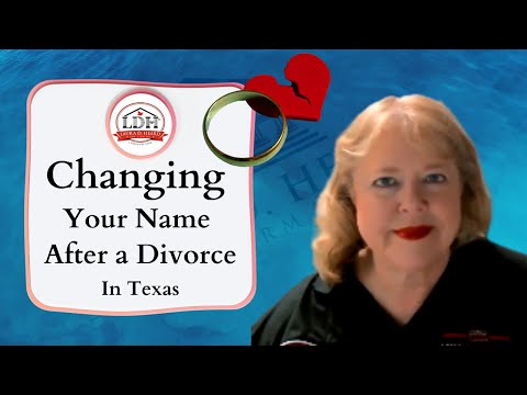 Why Order Your Name Change in a Texas Divorce Decree? Laura Heard explains how and why.