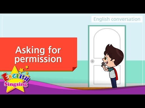 23. Asking for permission (English Dialogue) - Educational video for Kids - Role-play conversation