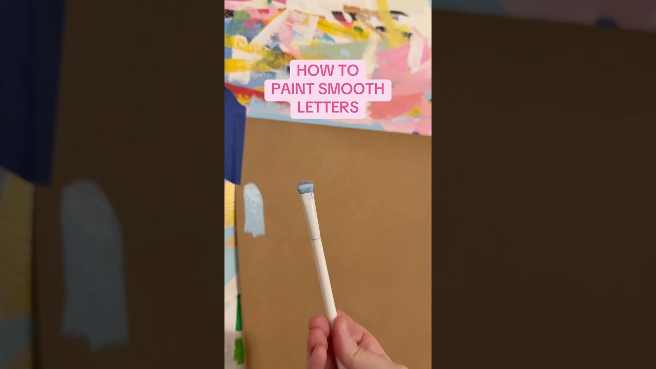 Tips for painting smooth letters when painting banners