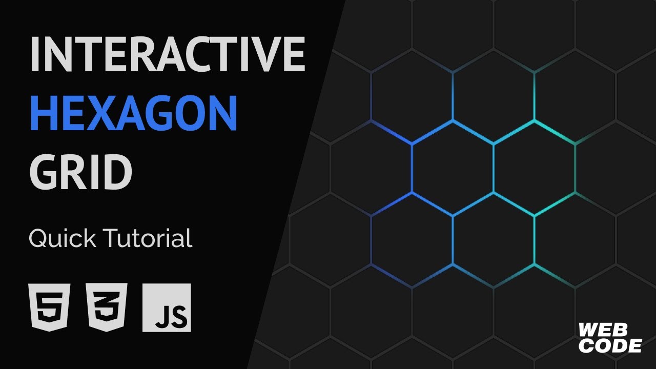 Interactive Hexagon Grid w Javascript (Quick Tutorial)