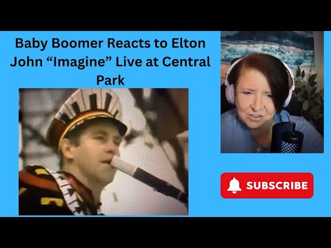 Baby Boomer Reacts to Elton John "Imagine" Live in Central Park 1980 #eltonjohn