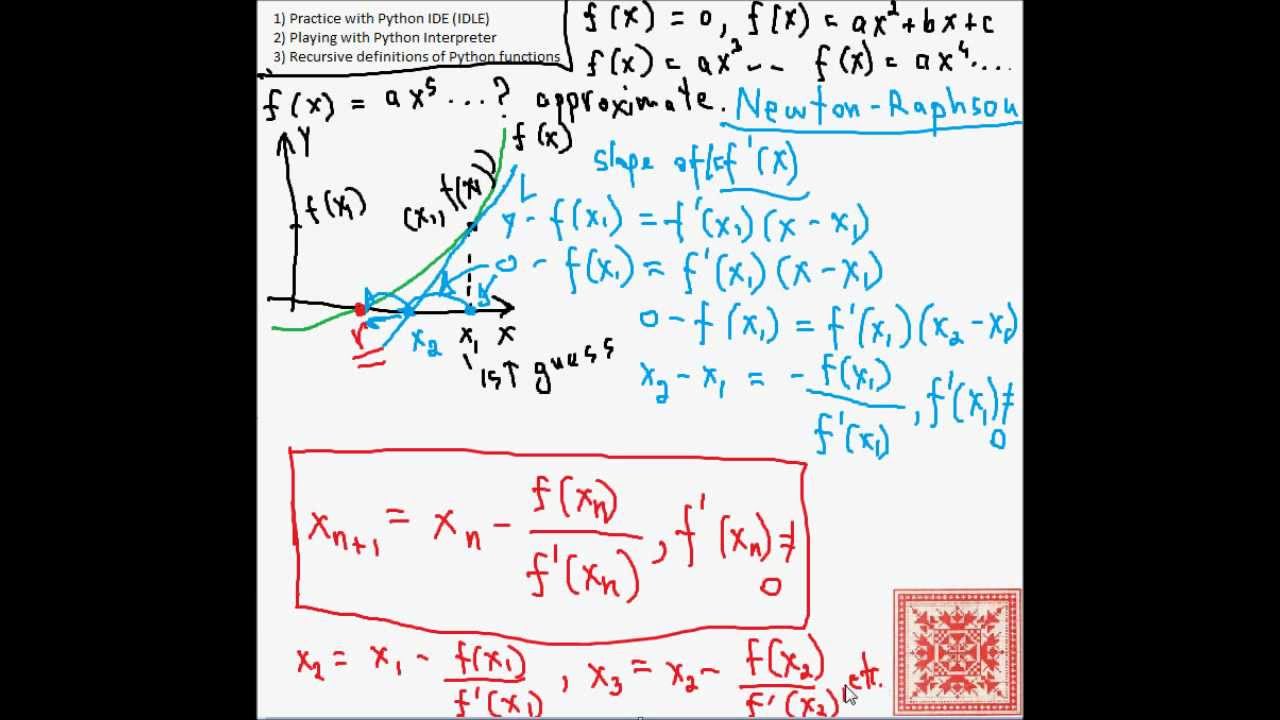 Python: Newton-Raphson Method (Part 01)