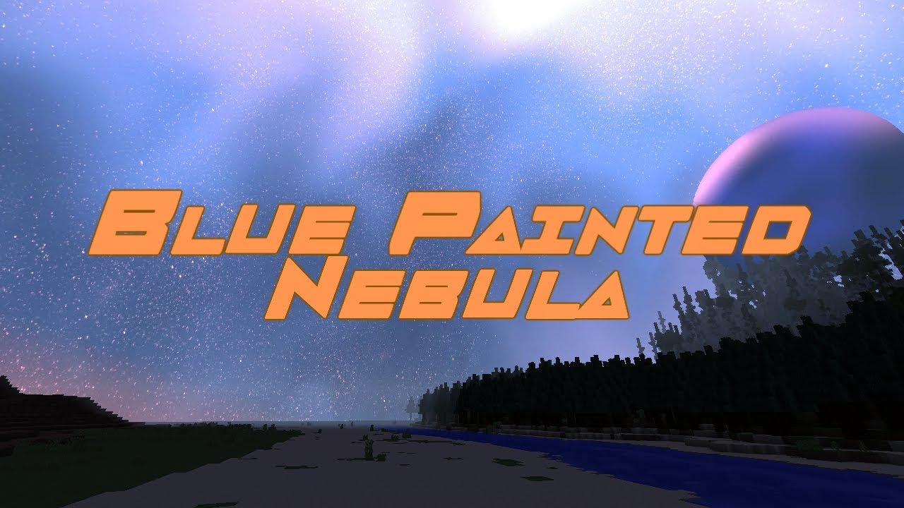 Blue Painted Nebula Custom Sky - MINECRAFT HD