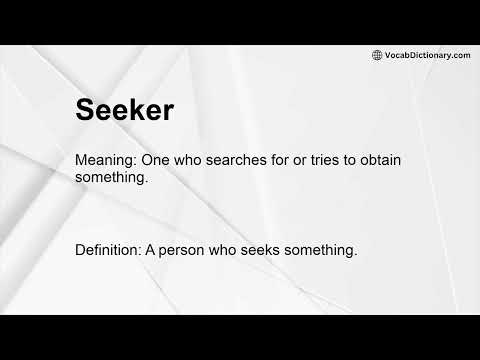 Seeker Meaning
