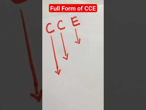 Full Form of CCE #shorts #uniqueknowledge #fullform #shortsviral #commonabbreviations