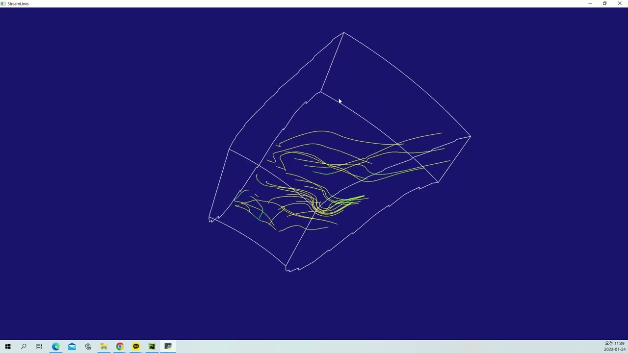 VTK Python Example - StreamLines