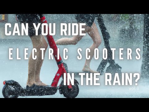 Are Electric Scooters Safe to Ride in the Rain? Are they waterproof? What's an IP rating?