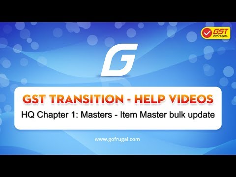 Step 4 - How to update GST rates for your items in GoFrugal HQ | Basic Masters | English