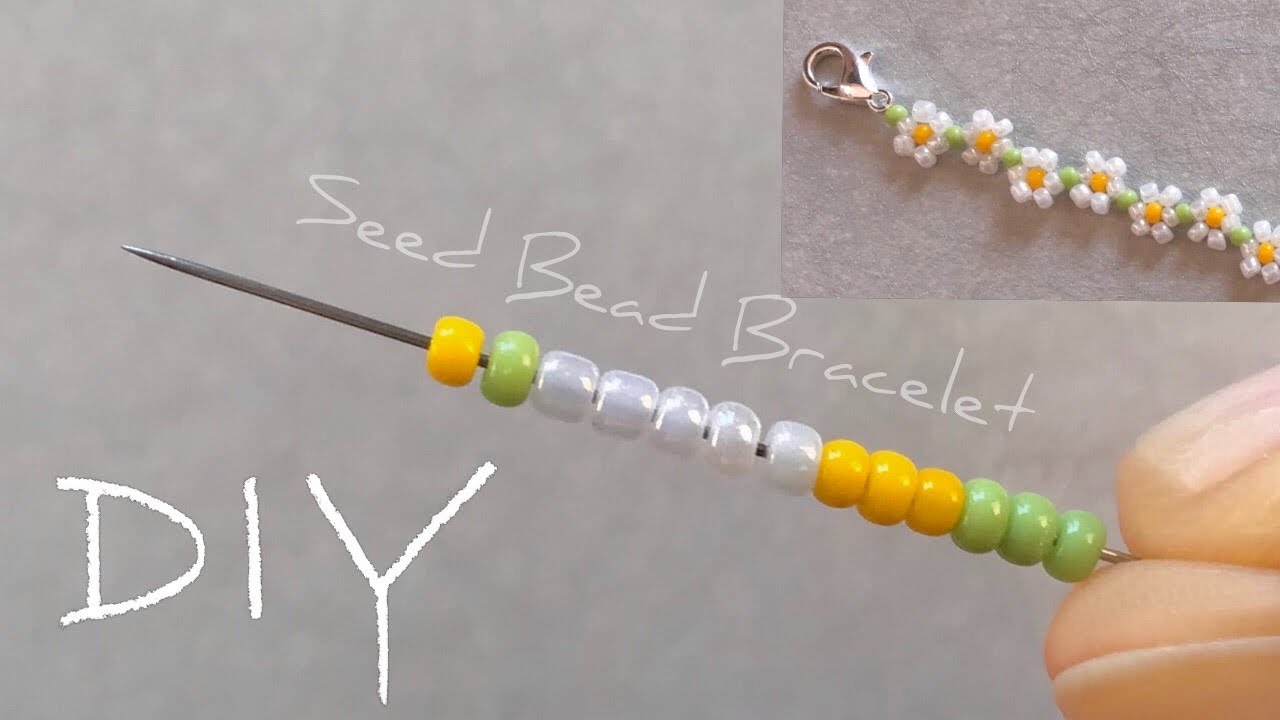 Easy Daisy Bracelet Tutorial: Daisy Chain Bracelet with Seed Beads