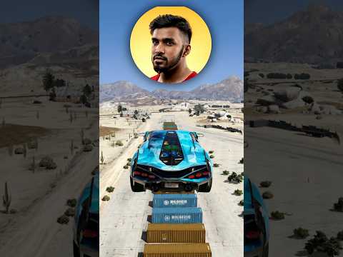 😍Youtubers Super Cars Jumping Test #car #gta #shorts #technogamerz