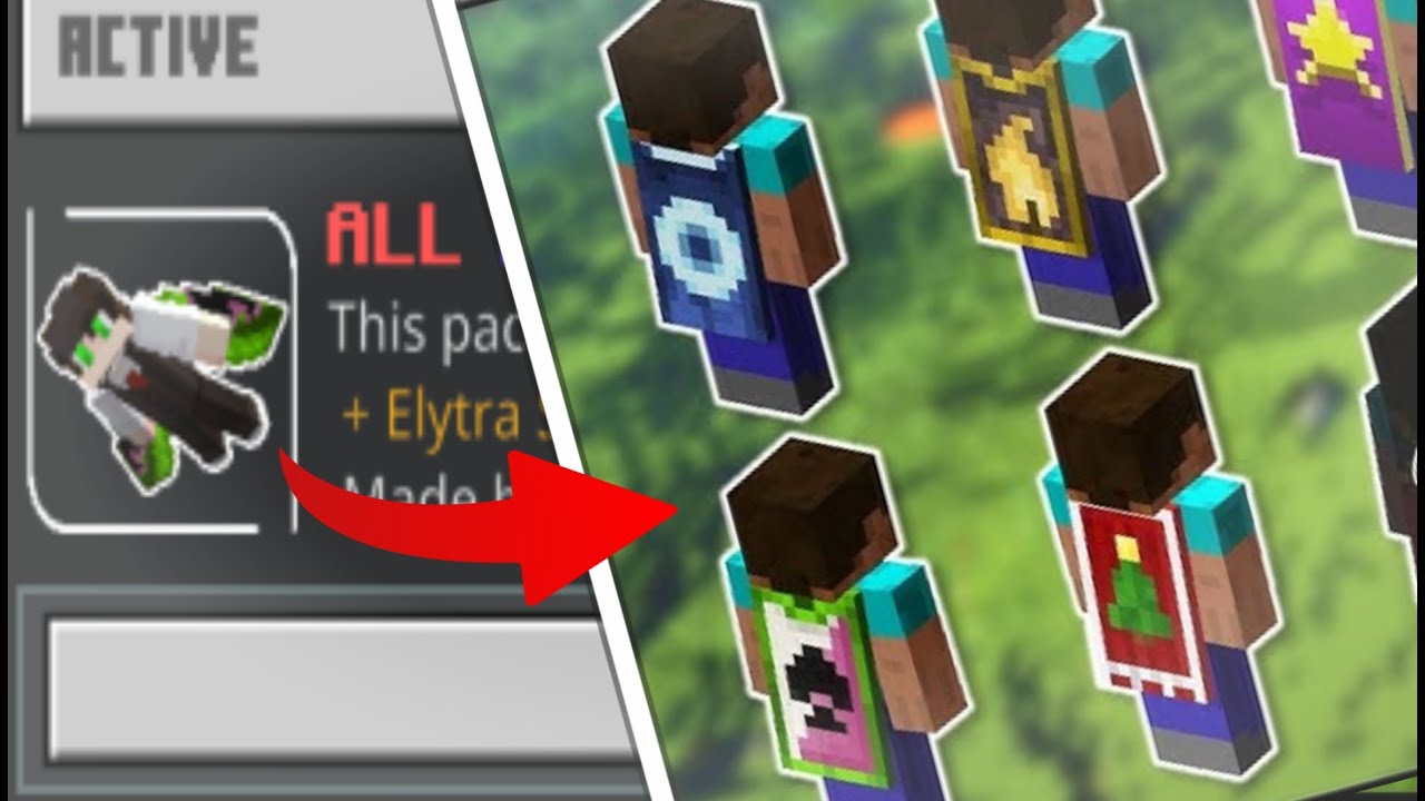 CUSTOM Cape In One Pack For MCPE | All Cape For MCPE