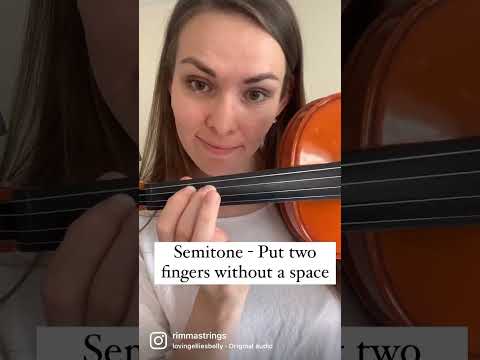 Understanding of tone and semitone on the violin will help you with finger placement. #violin