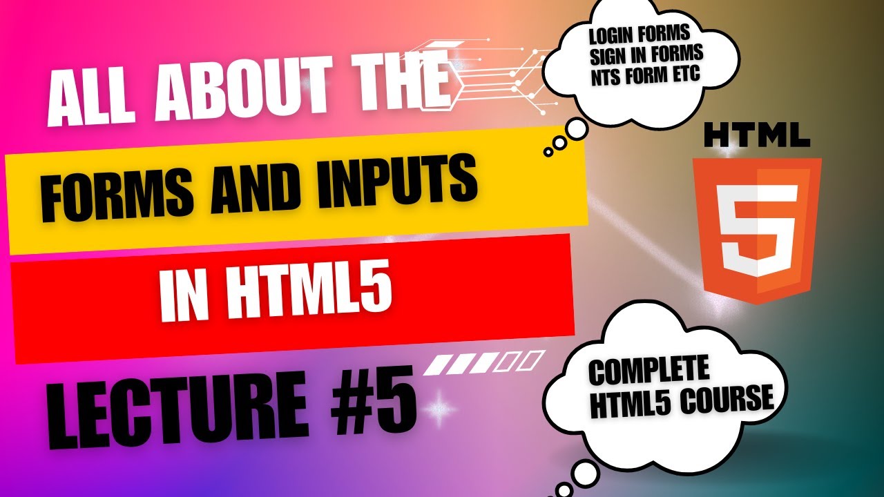 Creating Multiple Forms in HTML5 |input types|HTML Complete course lecture 5#programming