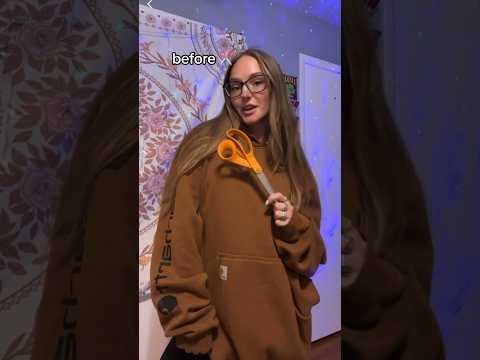 butter pecan reworked carhartt hoodie π¨π₯ would you wear?? #upcycled #carhartt #reworked #sewing