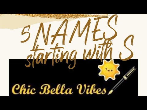 The meaning of the 5 NAMES starting with S #meaning #name #names