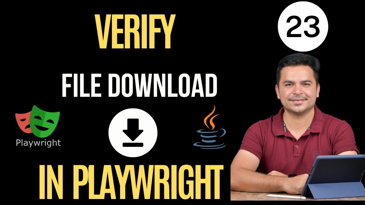 Download Files Using Playwright With Java And Verify Size ,Type And Data | Playwright Java Tutorial