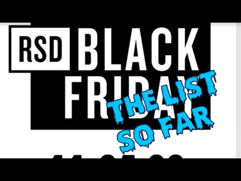 Record Store Day Black Friday 11/25/22 The list so far confirmed titles RSD RSDBF RSDBF2022
