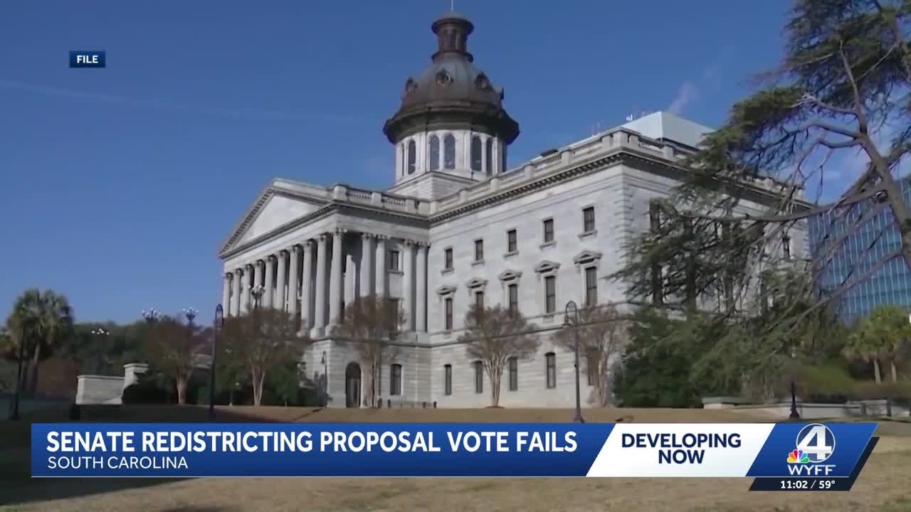 Senate vote to call special session on redistricting fails in South Carolina