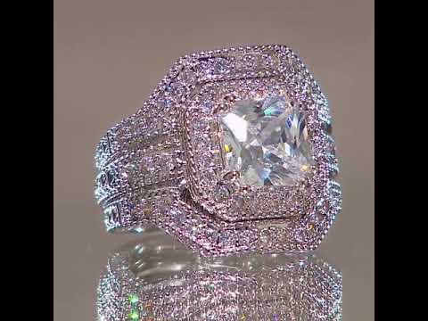 Engagement Rings and Wedding Bands Set