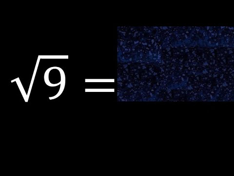 square root of 9