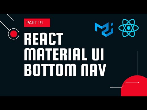 React material UI tutorial 19: Bottom Navigation component || Material UI tutorial