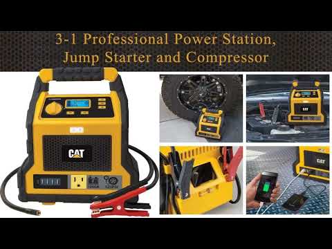 CAT CJ1000DCP Jump Starter and Compressor: How to Use and Maintain | User Guide