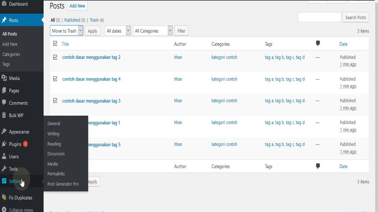 how to add tags - post generator pro