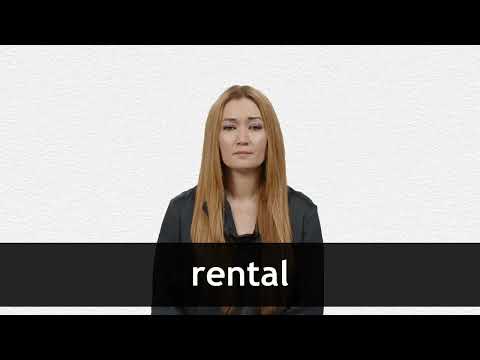 How to pronounce RENTAL in American English