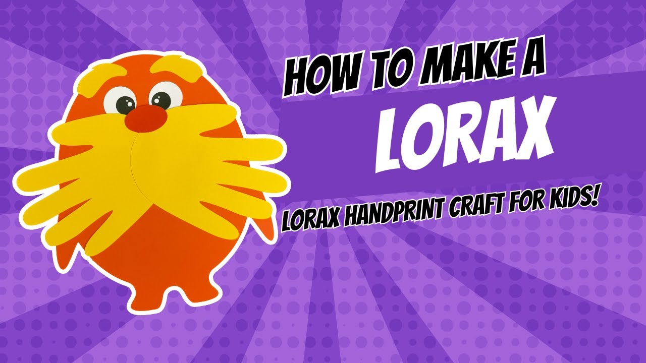 Lorax Handprint Craft