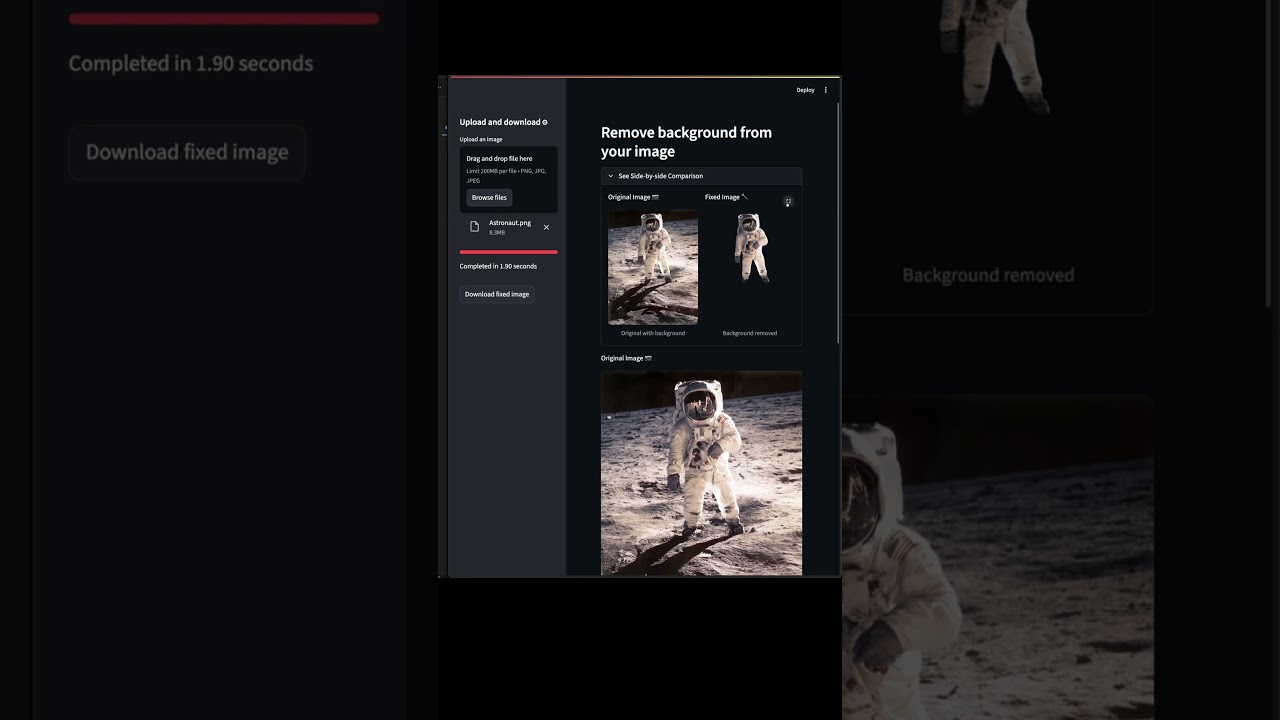 Create a Background Removal App in Minutes - Using rembg & Streamlit! ✨