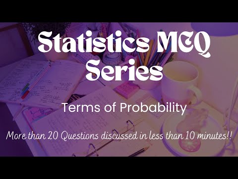 #8 MCQ from Statistics: Terms of Probability