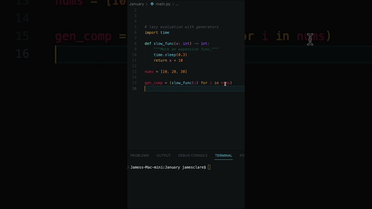 Python 3 | lazy evaluation is easy, here's how! #python3 #coding #programming