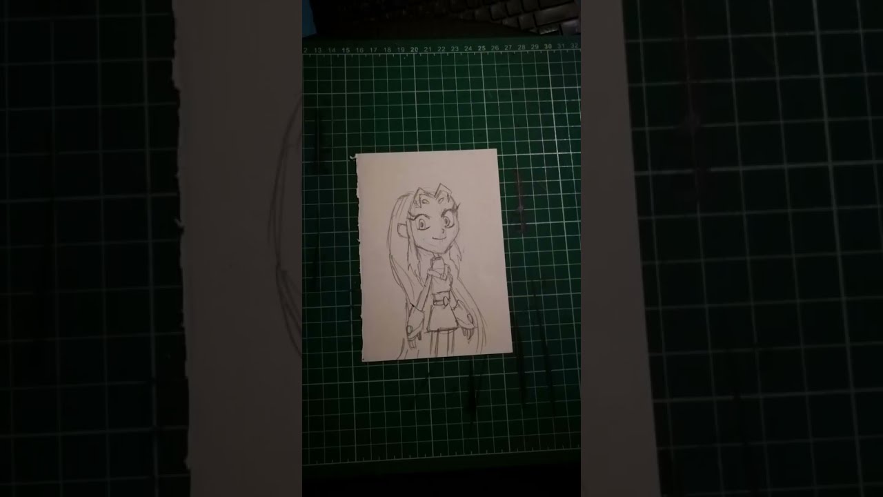 SKETCHING STARFIRE FROM TEEN TITANS GO! #shorts | DROIDMONKEY