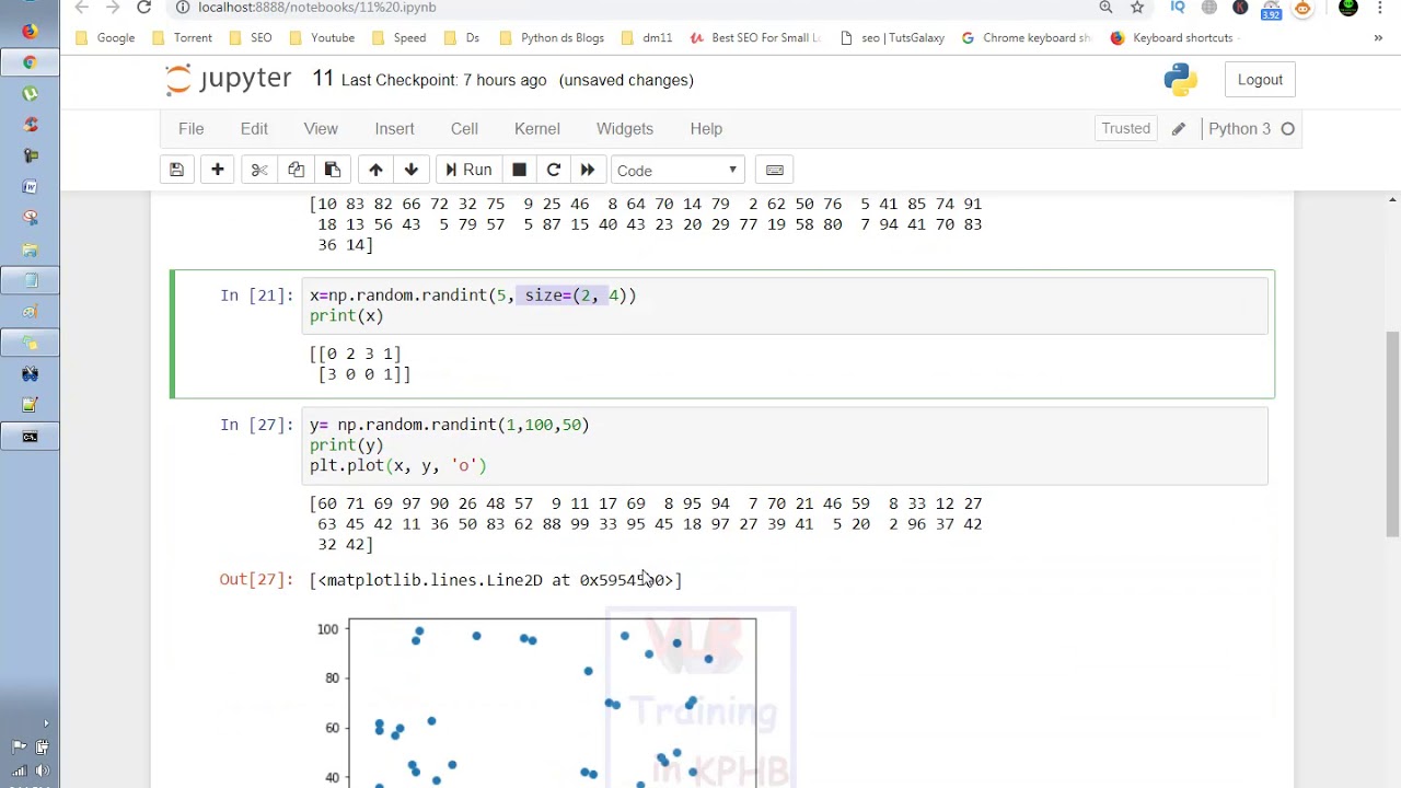 numpy rand and randint routines in python 11
