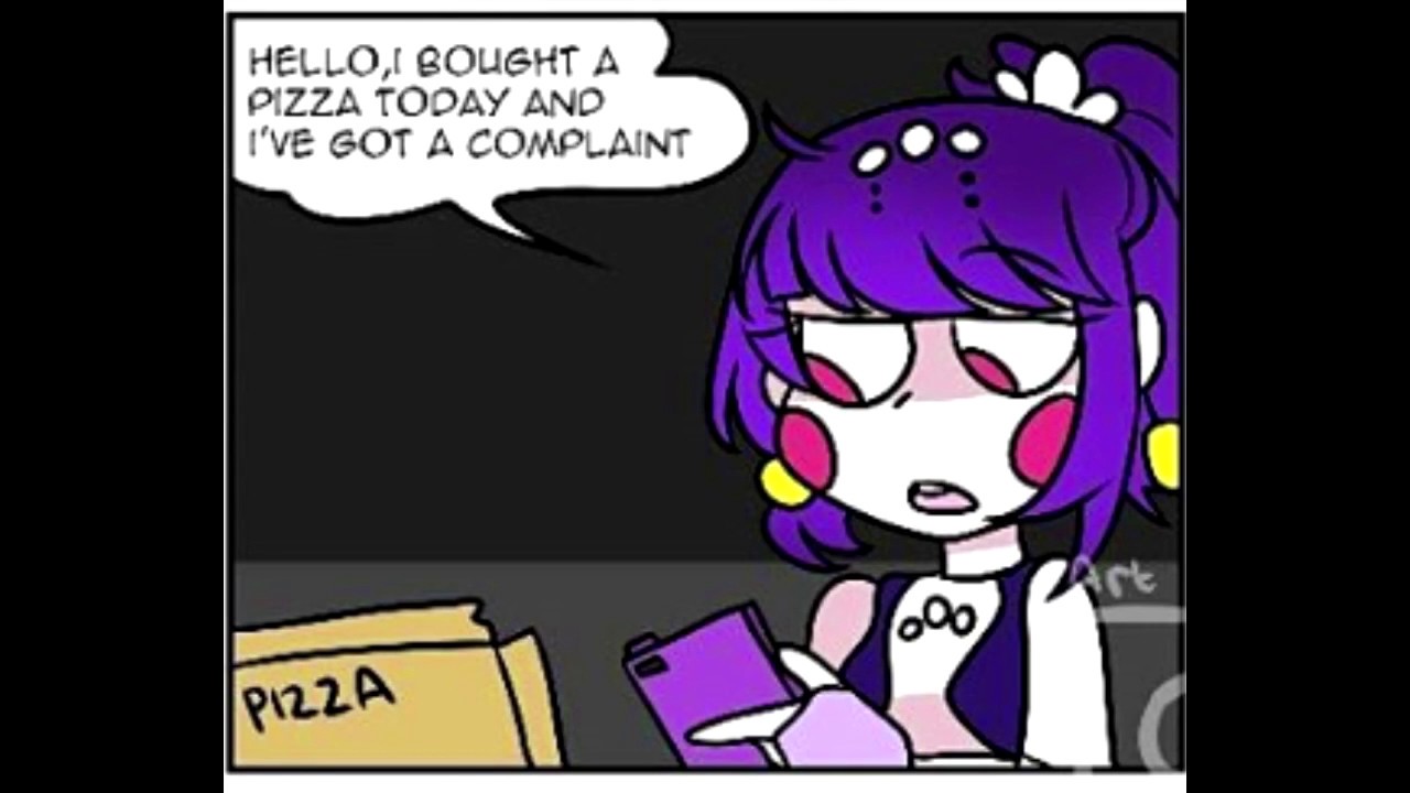 FNAF SL COMIC DUB wrong order comic by lazyanimation23