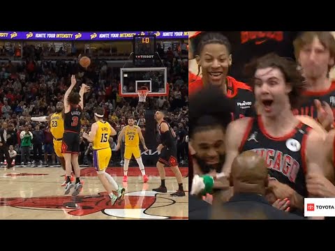 Josh Giddey INSANE HALF COURT GAME WINNER BUZZER BEATER vs Lakers