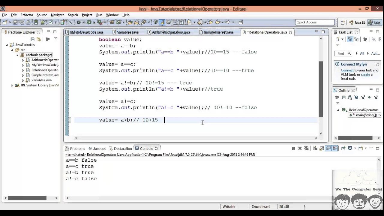 Java Programming Language Lect 6 Relational and Logical Operators