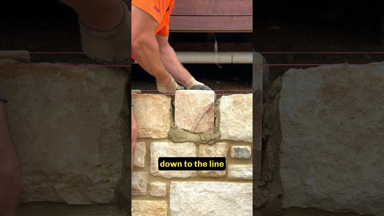 Working With Stone Masonry Requires Great Precision #stonemason #stonemasonry