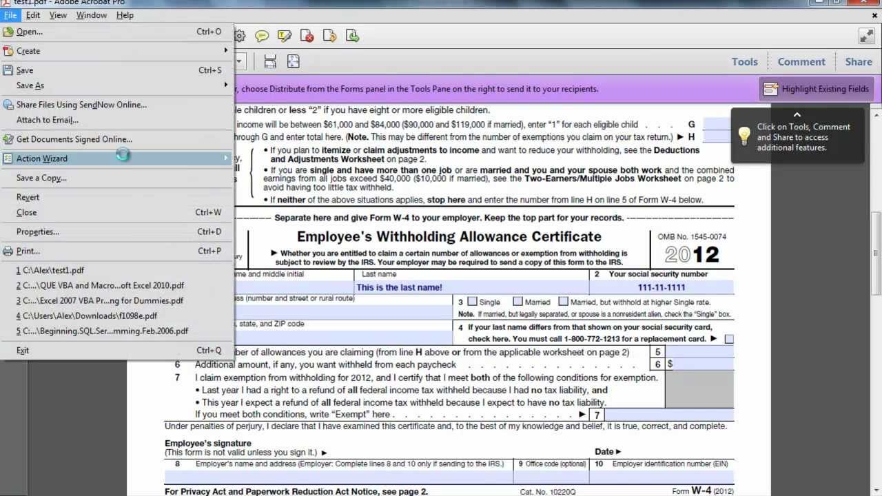 Read\Write to PDF Files using Microsoft Excel VBA Programming