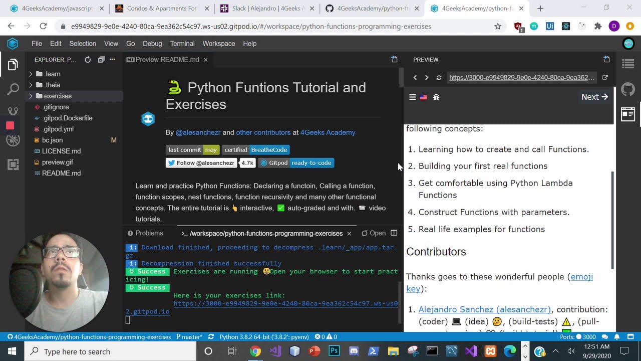 #1 Python Beginner Exercise Series- Environment Walkthrough  -4Geeks Academy-
