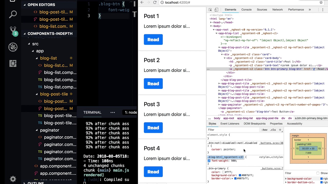 Angular Components In Depth 12 - Using View Encapsulation